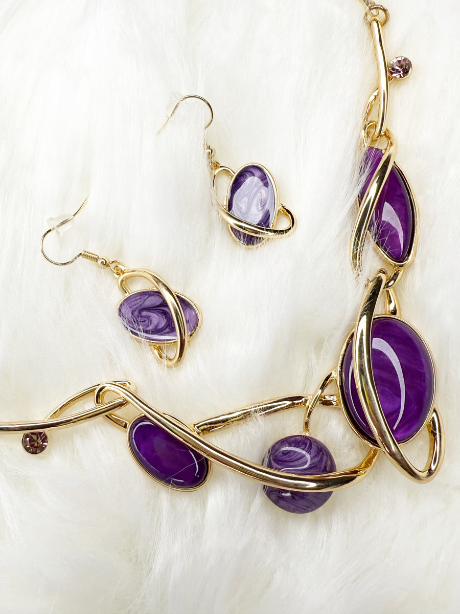 “Purple Rain” Necklace Set – Swag Bullie