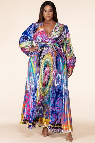 "COLOR ME BAD" MAXI DRESS (PLUS) – Swag Bullie
